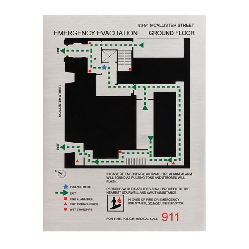 Steel Engraved Plaque - Lifetime Guarantee | Woodland Manufacturing