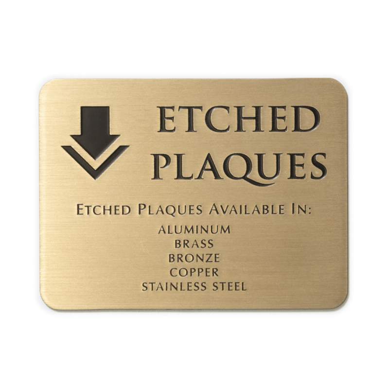 Plaque Sign Sample | Woodland Manufacturing