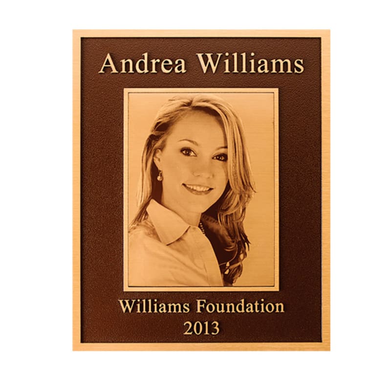 Etched Portrait Plaque - Completely personalized| Woodland Manufacturing