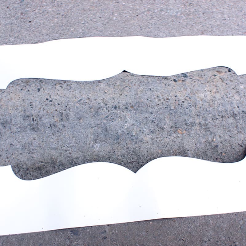 Fancy Address Curb Stencils - Unique Curb Stencils | Woodland Manufacturing