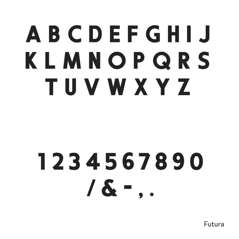 Futura Plastic Sign Letters – Any Color, Any Size | Woodland Manufacturing