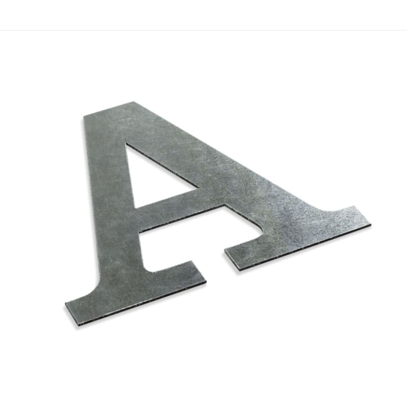 Galvanized Steel Metal Letters - Custom Cut | Woodland Mfg