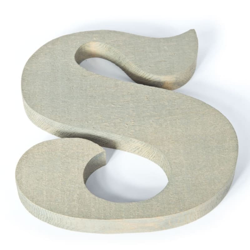 Weathered Wood Letter - Reclaimed Wood Sign | Woodland Manufacturing