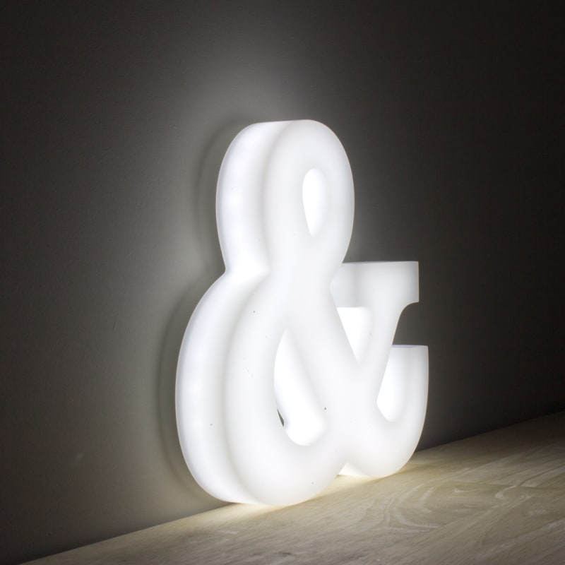 LED Plastic Letters - White Glow Letters | Woodland Manufacturing