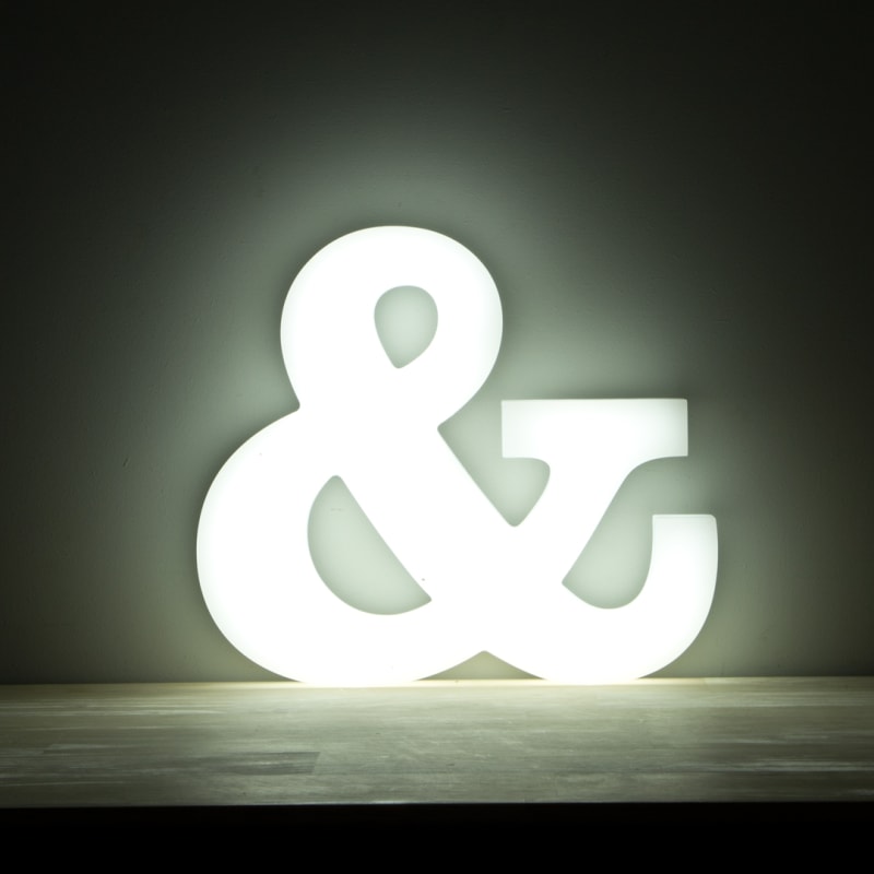 LED Plastic Letters - White Glow Letters | Woodland Manufacturing