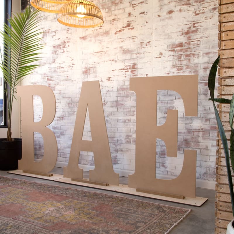 Large Standing Wood Letters - Custom Big Wood Letters | Woodland ...