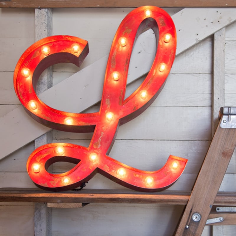 Lighted Marquee Sign Letters - Vintage Marquee Sign Letters | Woodland ...