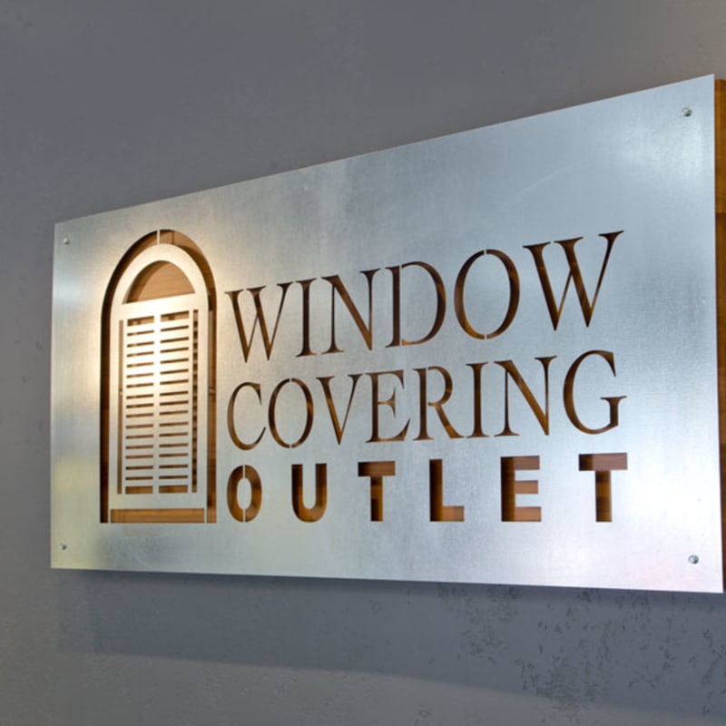 Rustic Metal Wood Cedar Sign - Custom | Woodland Manufacturing