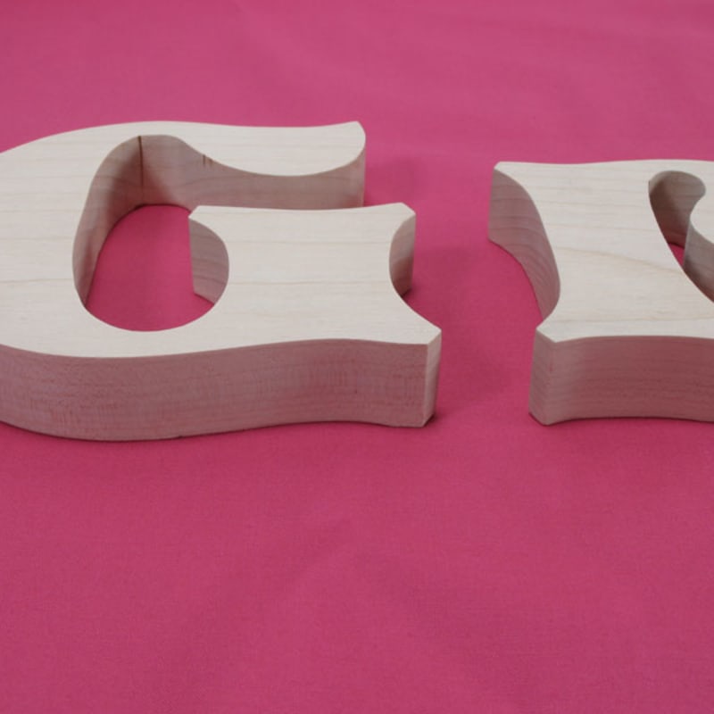 Hardwood Letter - Signs made with Maple, Walnut, Hickory, Alder ...