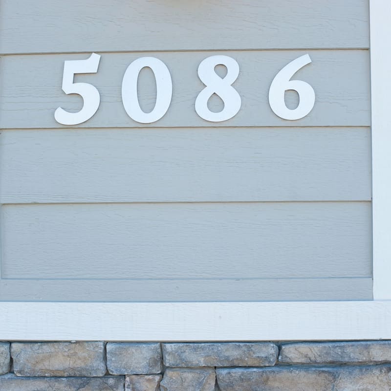 Aluminum Numbers | Woodland Manufacturing