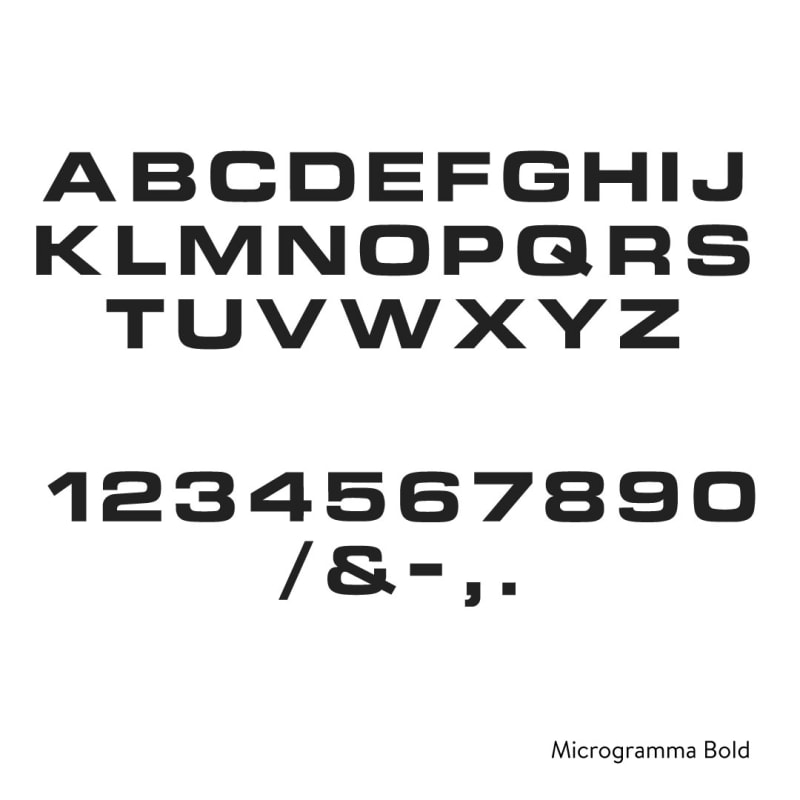 Microgramma Font