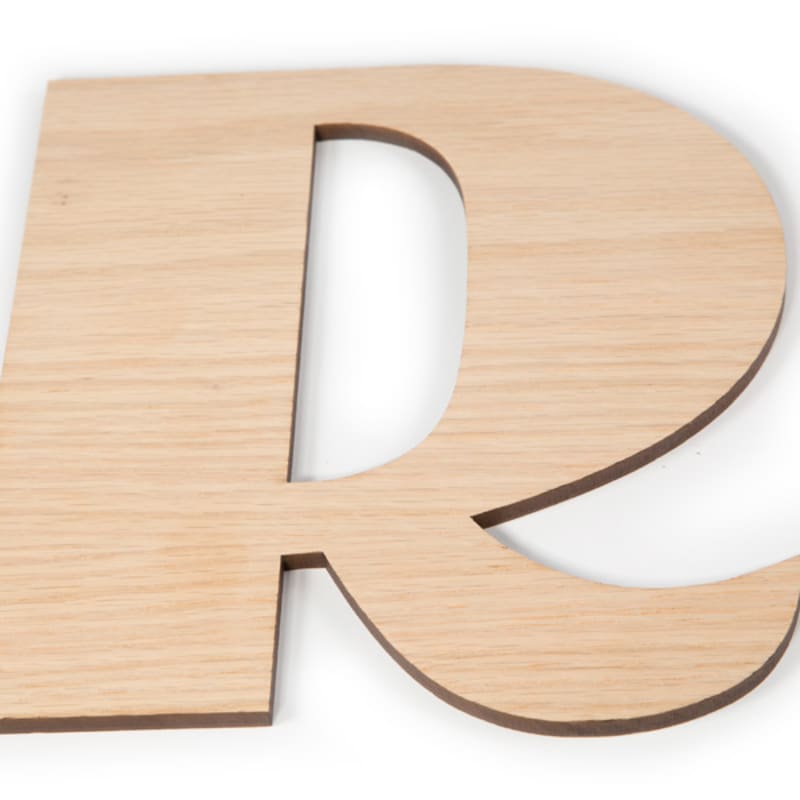 Veneer Hardwood Letter - Alder, Oak, Cherry, Walnut Signs | Woodland ...