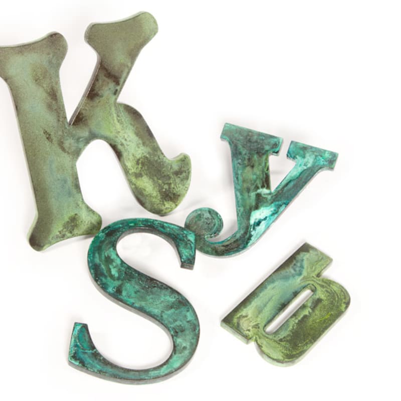 Patina Letters - Patina Bronze Letters | Woodlandmanufacturing.com