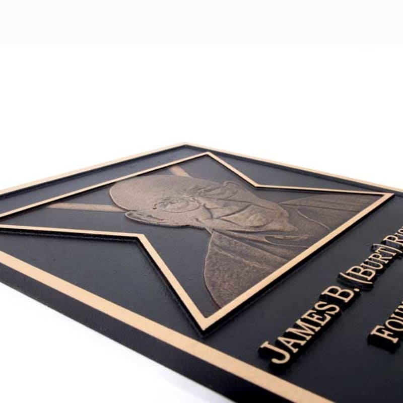 Bronze Photo Portrait Plaque - Custom Lifetime Guarantee | Woodland ...