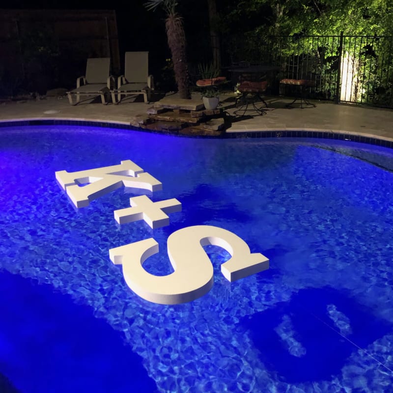Foam Floating Letters - Pool Signs | Woodland Mfg