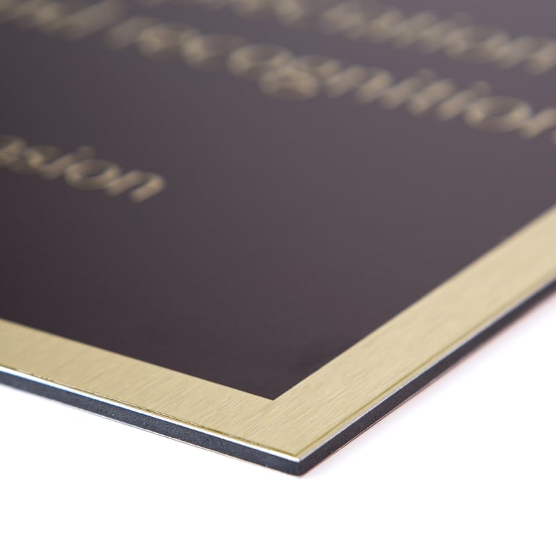 Printed Gold Plaque | Woodland Mfg
