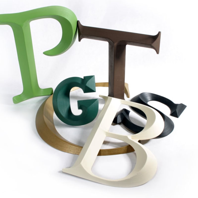 Painted Prismatic Letters | Woodland Manufacturing