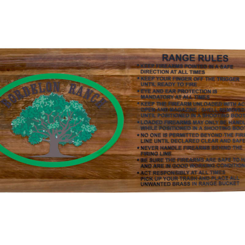 Sandblasted Wood Sign - Cedar Wood Sign | Woodland Manufacturing