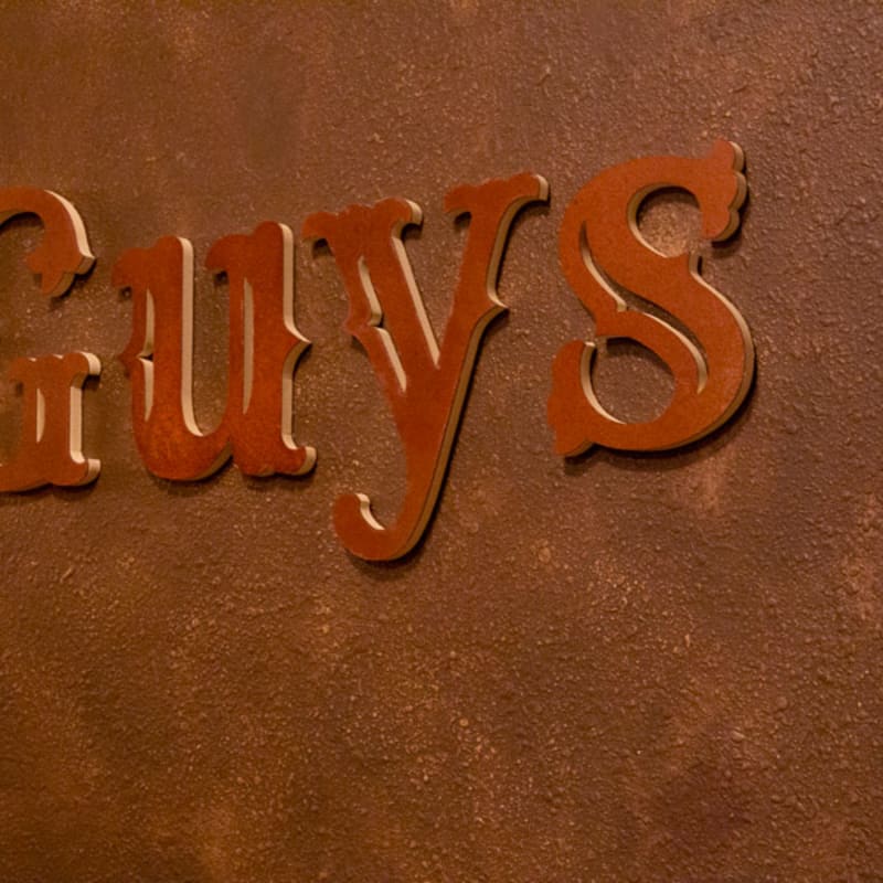 Rustic Faux Metal Letters - Rusted Letters in Any Size and Any Font ...