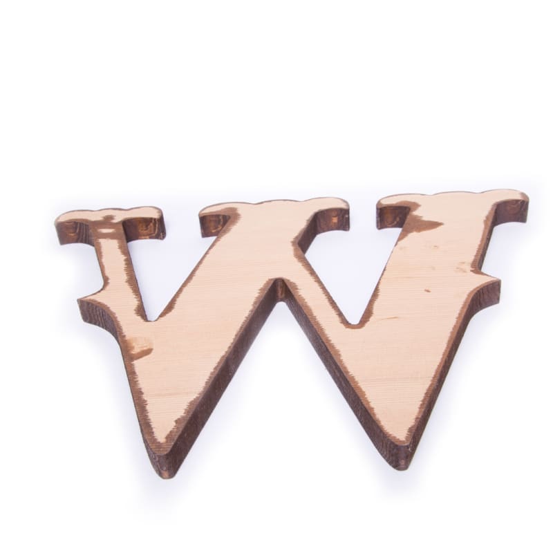 Stained Cedar Letter - Rustic Letter | Woodlandmanufacturing.com