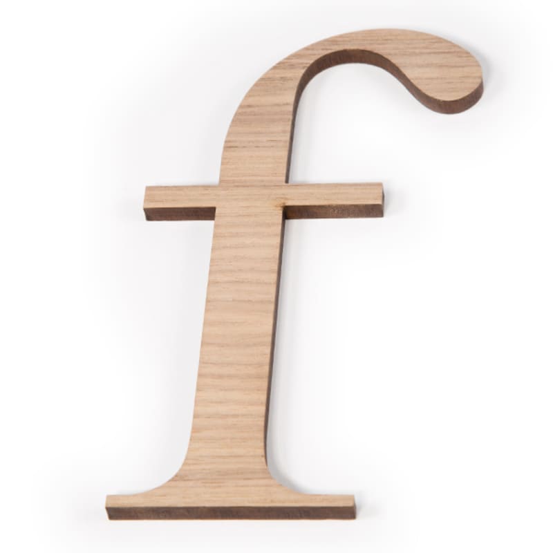 Veneer Hardwood Letter - Alder, Oak, Cherry, Walnut Signs | Woodland ...