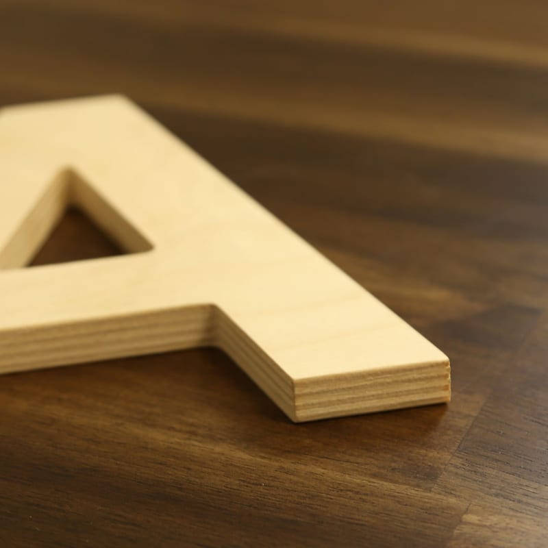 Wood Letters - Custom Baltic Birch Letters | Woodland Mfg
