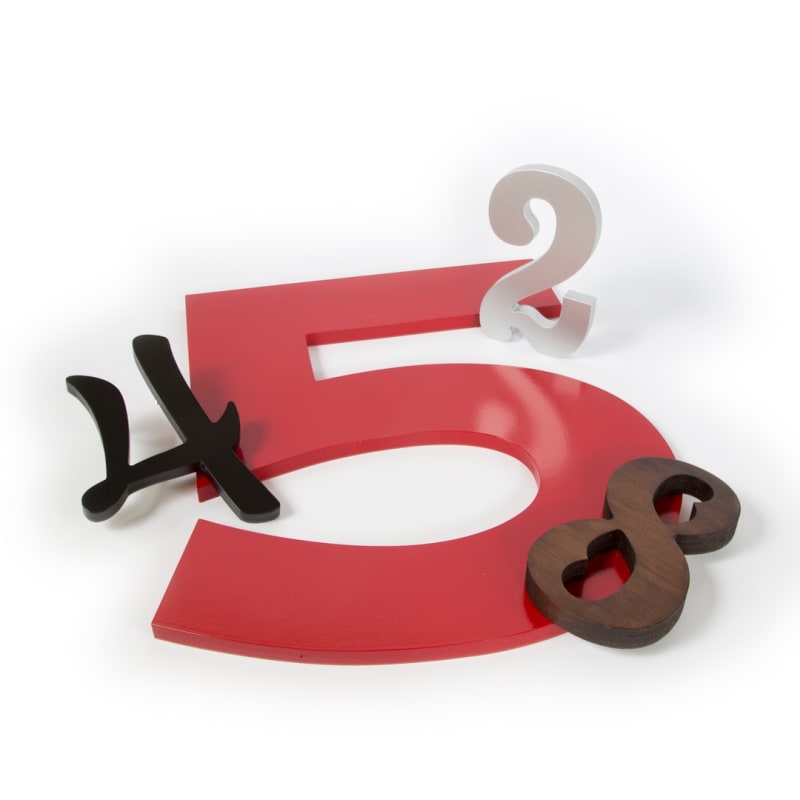 Painted Outdoor Wood Numbers - Any Size. Any Font. Any Color ...