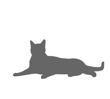 sitting cat stencil