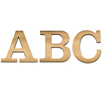 Cast Bronze Sign Letters | Woodland Manufacturing