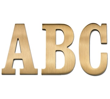 Cast Bronze Sign Letters | Woodland Manufacturing