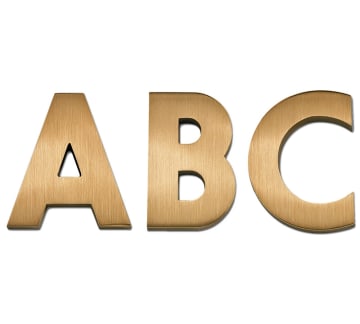 Cast Bronze Sign Letters | Woodland Manufacturing