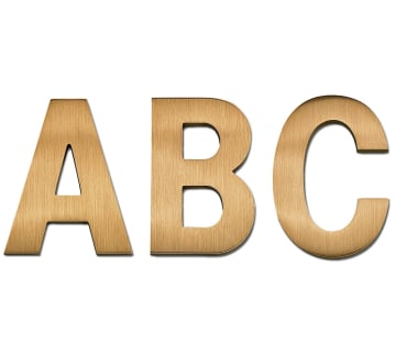 Cast Bronze Sign Letters | Woodland Manufacturing