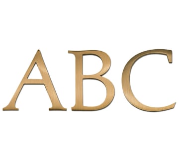 Cast Bronze Sign Letters | Woodland Manufacturing