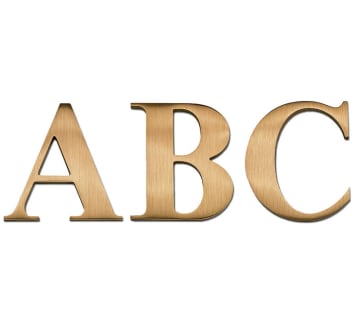 Cast Bronze Sign Letters | Woodland Manufacturing