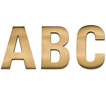 Cast Bronze Sign Letters | Woodland Manufacturing