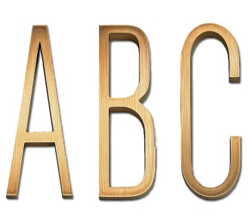 Cast Bronze Sign Letters | Woodland Manufacturing
