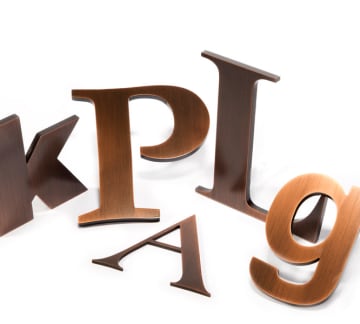 Copper Letters - Custom Copper Signs, Any Font, Any Size | Woodland ...