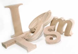 How to Spray Paint Wood Letters - Custom Unfinished Letters | DIY