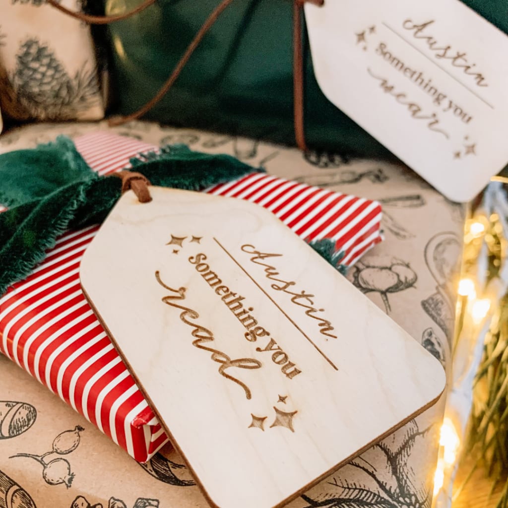 Personalized 4 Gift Rule Tags | CraftCuts.com