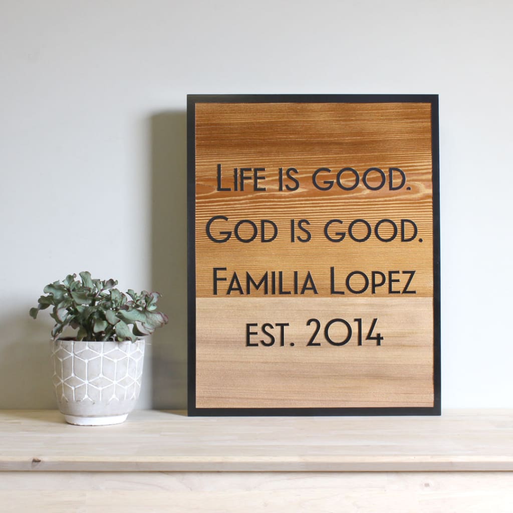 Sandblasted Wood Sign | Cedar Wood Sign | Cedar Signs