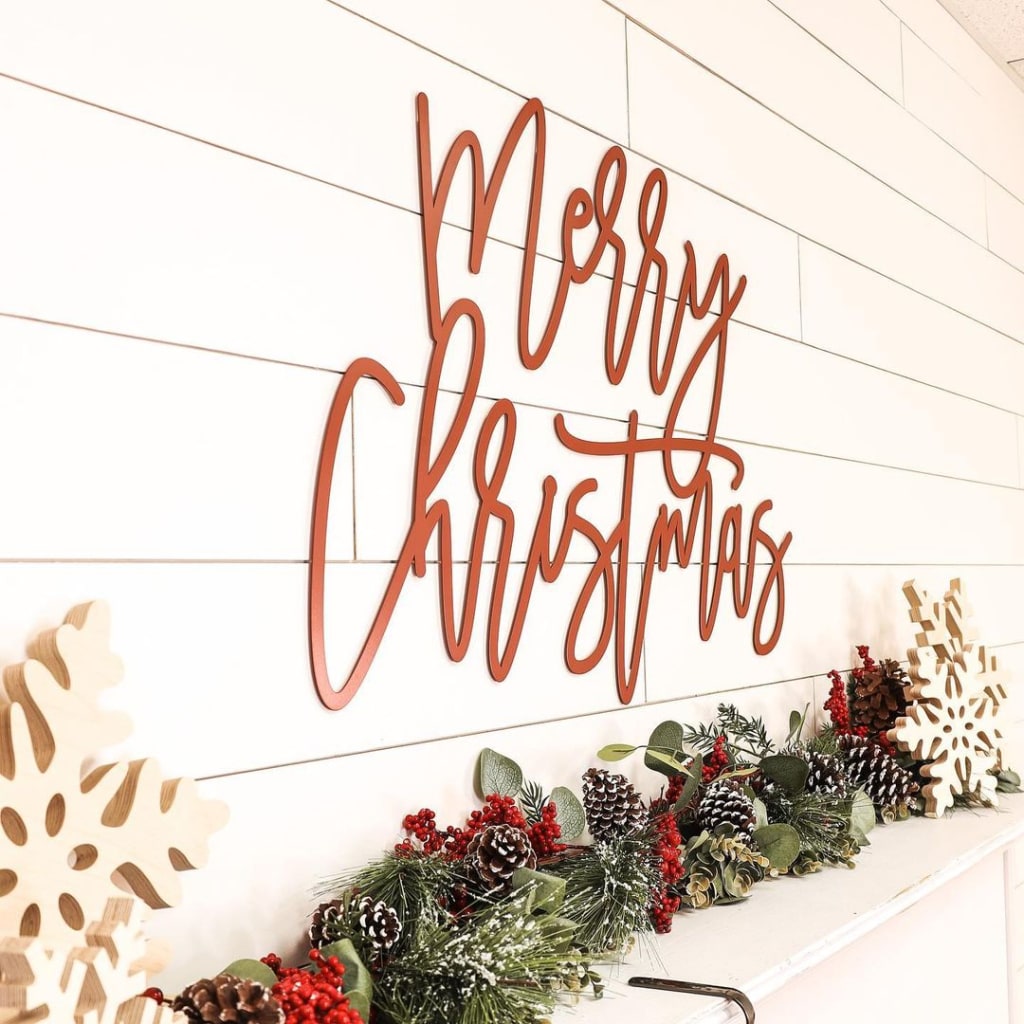 Painted Script Metal Words | CraftCuts.com