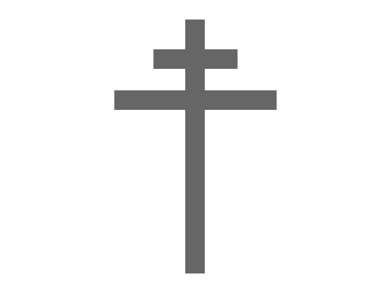 Cross Of Lorraine Craft Shape | Craftcuts.com