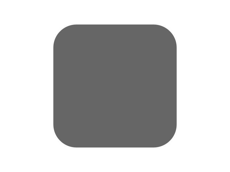 Rounded Square Craft Shape | Craftcuts.com