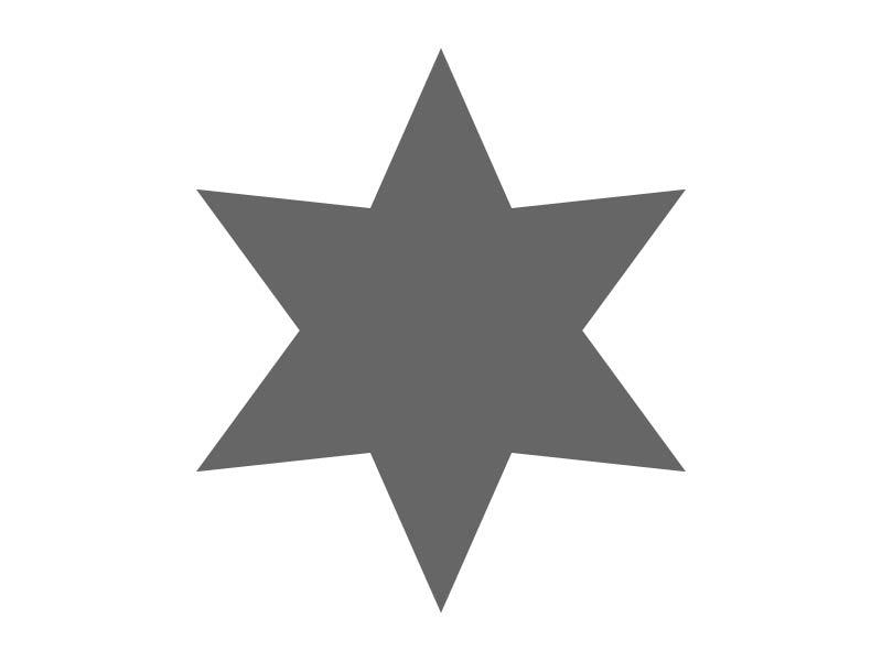 Six Point Star Craft Shape | Craftcuts.com
