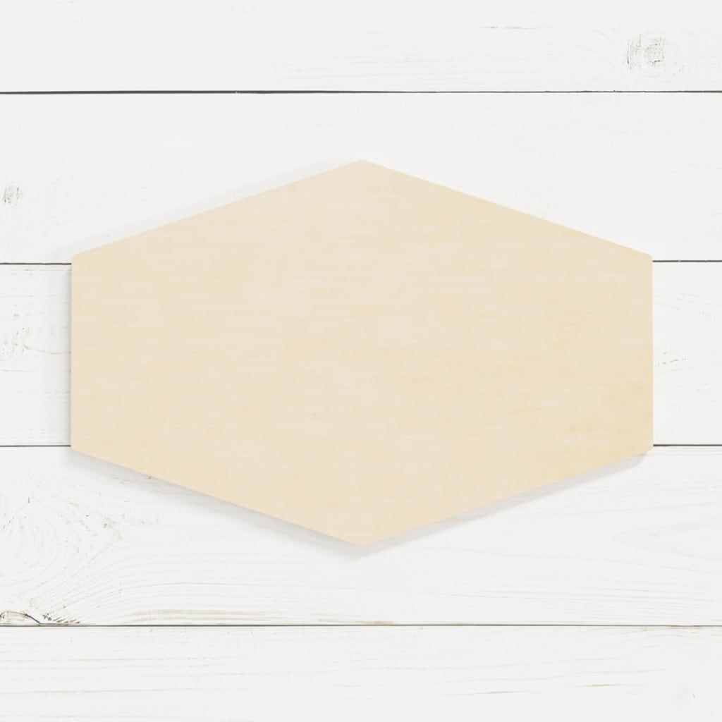 Elongated Hexagon Craft Shape Any Material