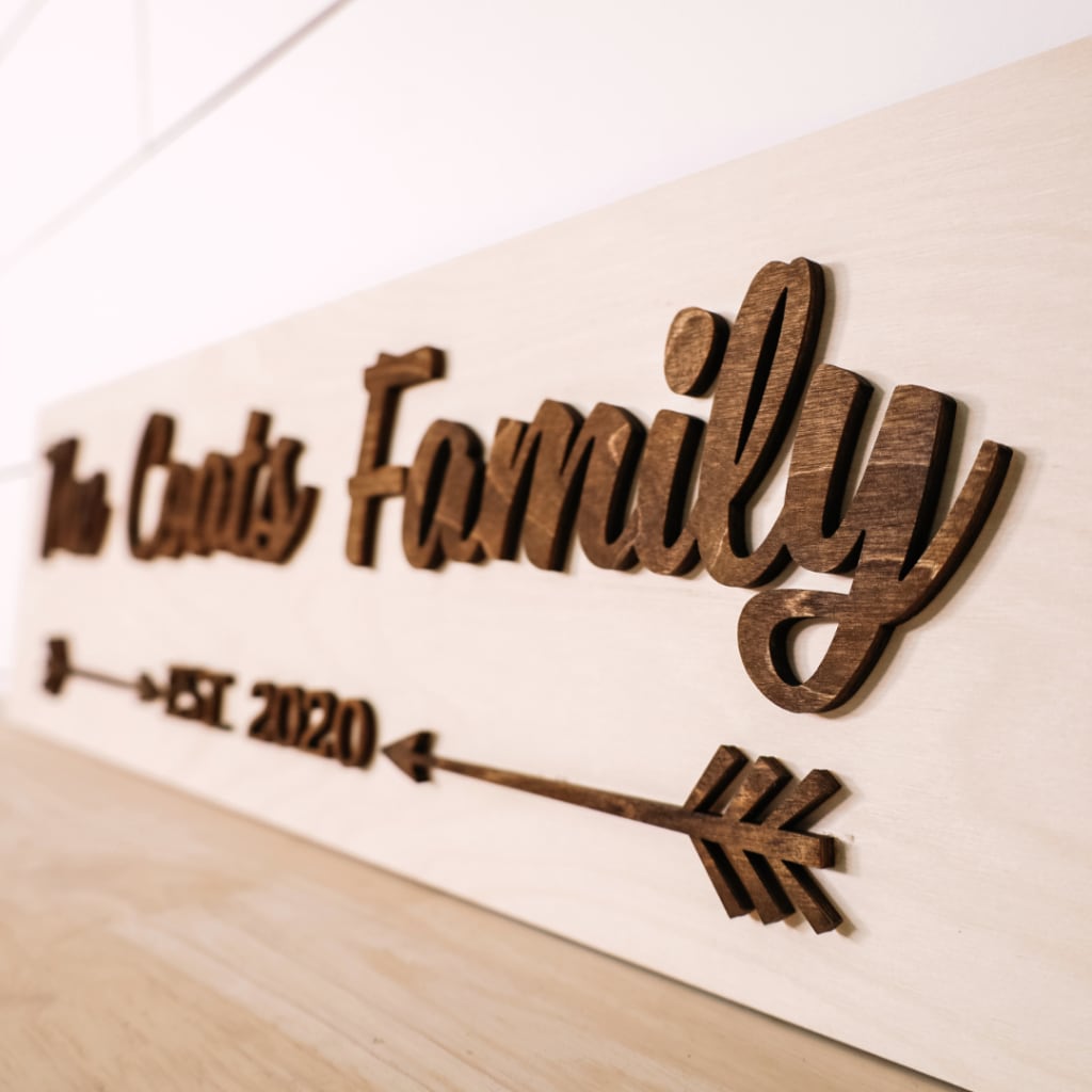 Wood Family Name Kit | CraftCuts.com