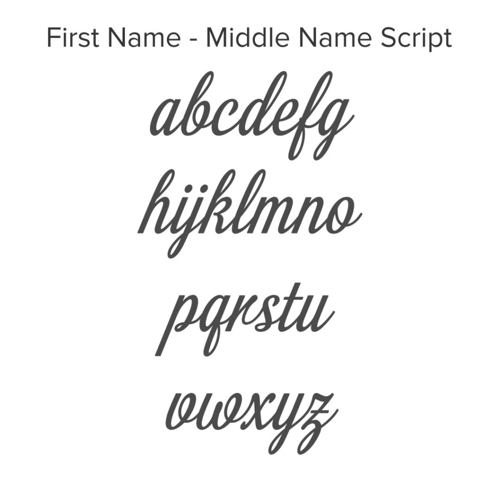 First Name Middle Name Nursery Letters | Craftcuts.com