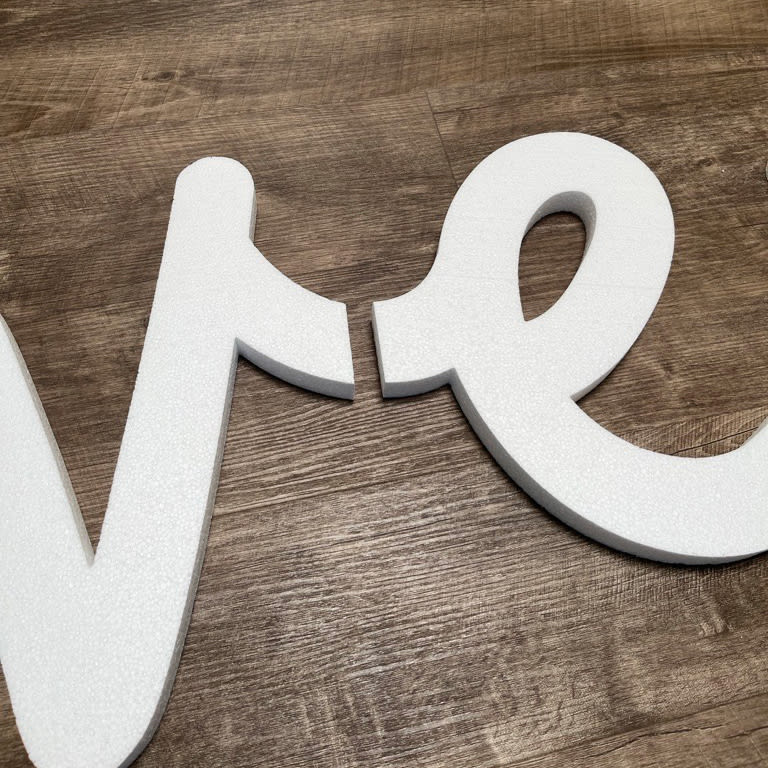 Script Love Floating Foam Letters | CraftCuts.com