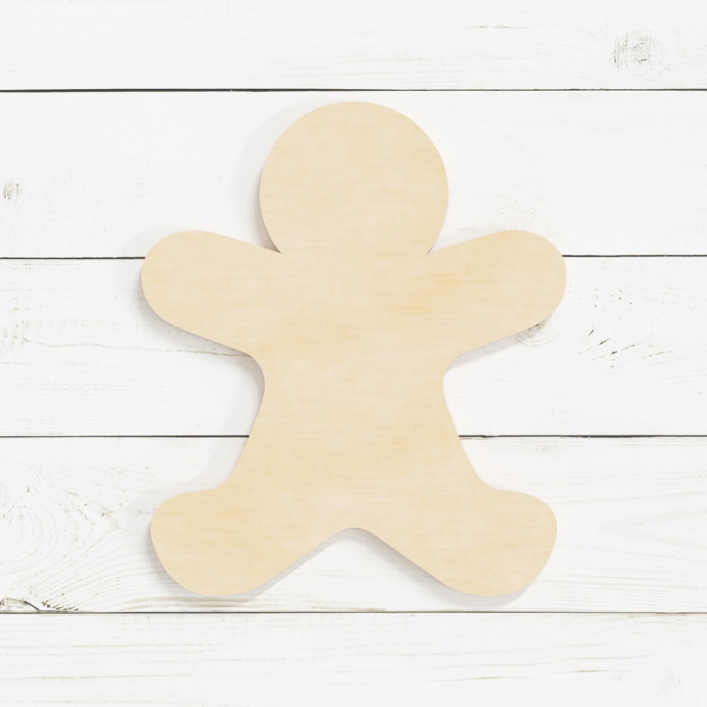 Gingerbread Man Cutout Craft Shape - Any Material | CraftCuts.com