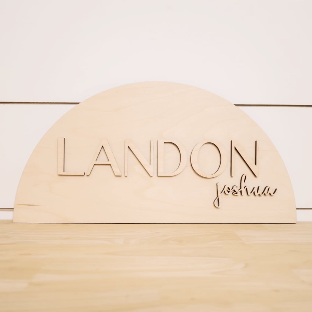 Half Circle Name Sign Kit | CraftCuts.com